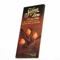 Hazelnut cream milk chocolate with sweetener 100g | Stühmer